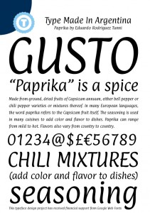 Paprika font