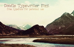 Doodle Typewriter font